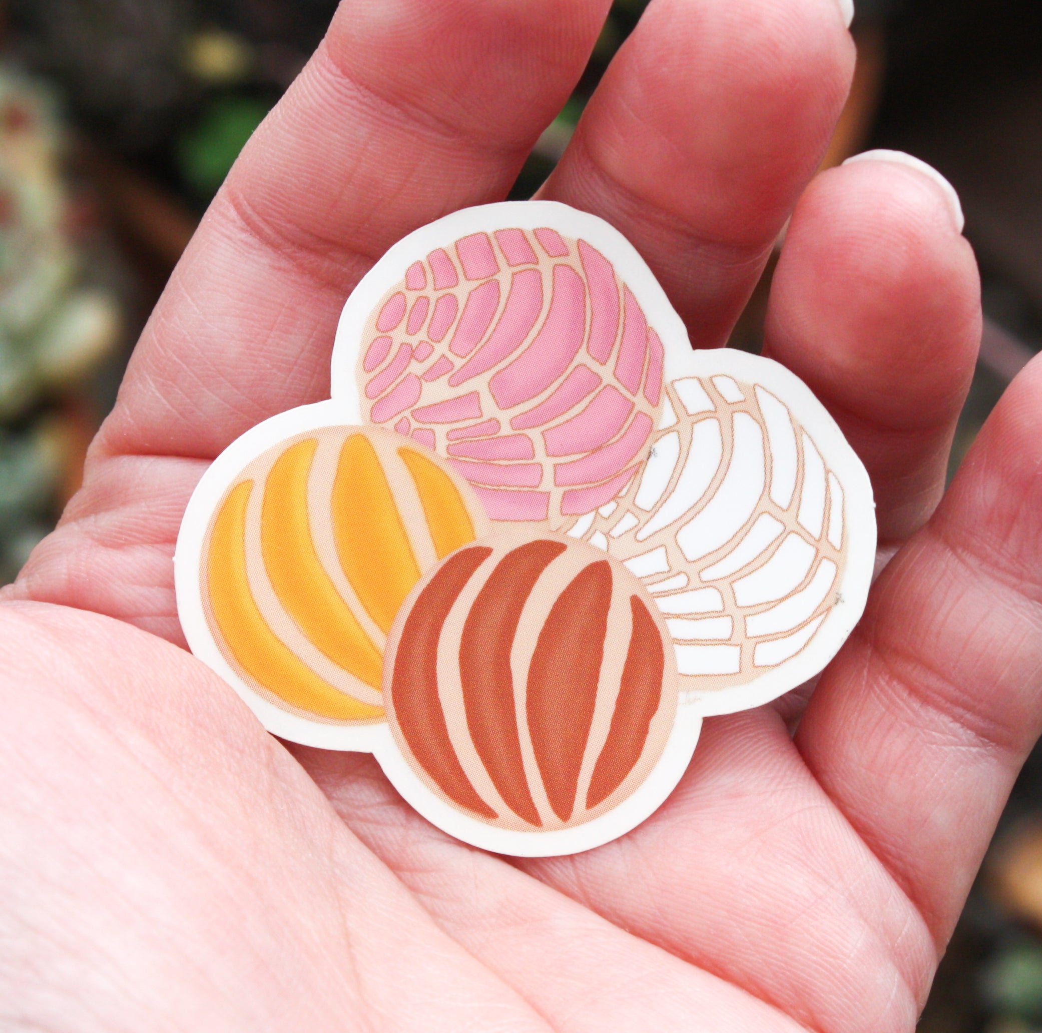 Pan dulce vinyl sticker with clear background | cbjbylorena
